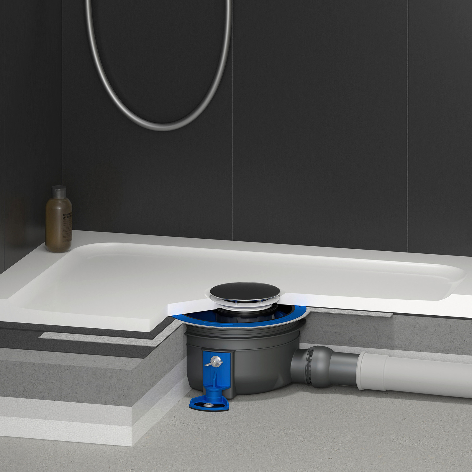 DALLMER - Flexibler Duschwannenablauf