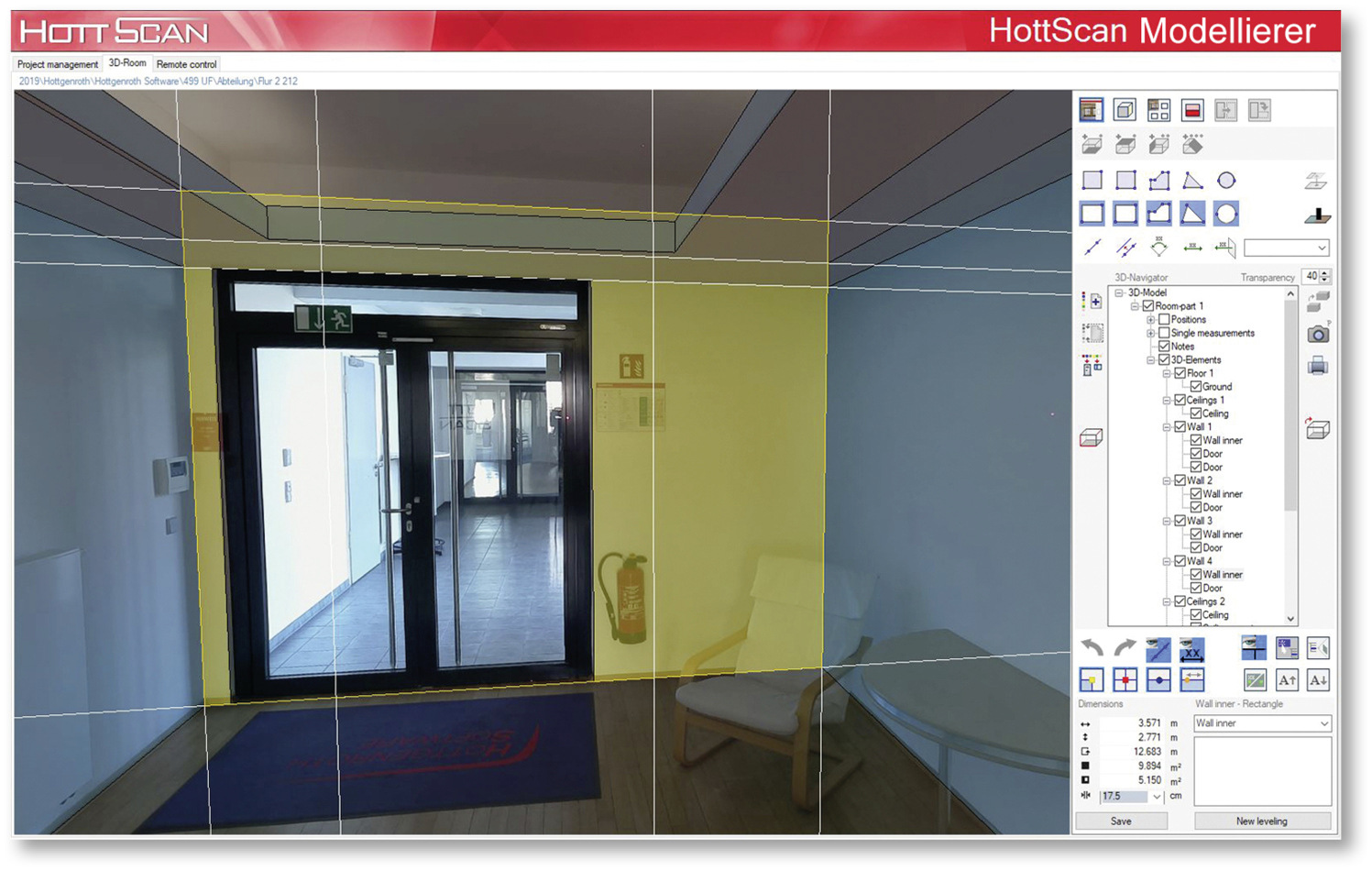 Raumscanner One-Shot - Innenräume mit einem Klick digitalisieren