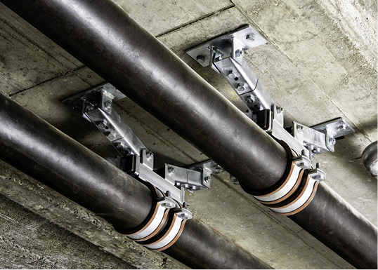 Rohrleitungen stabil und sicher befestigen