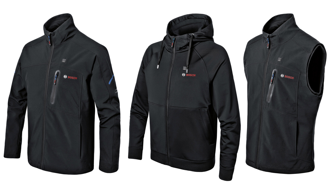 BOSCH - Beheizbare Jacke, Hoodie und Weste