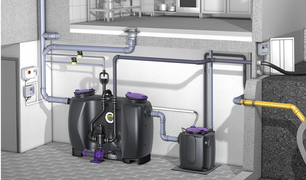 Kessel - Einsatz hinter Fettabscheidern