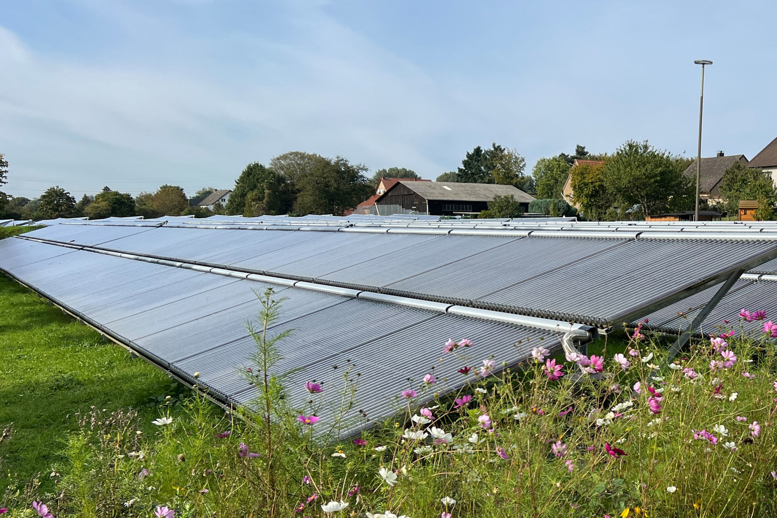 Energiewende - Dritt­größte Solar­thermie­an­lage Deutsch­lands